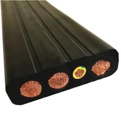 China Low Voltage 3 Core 4 Core Flat Rubber Cable Flexible Power Cord For Lifting Machinery for sale