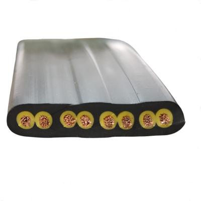China 450V EPR Rubber Cable Flat Rubber Electrical Cable For Automated Production Lines for sale