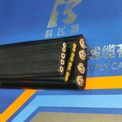 China Tensile Resistance 16A Flat Lift Cable For Industrial Lifts And Cranes for sale