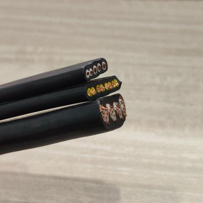China Multi Cores Movable Flat Rubber Cable For Lift Weather Resistance for sale