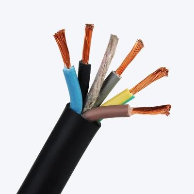 China Durable H07RN-F Rubber Flexible Cable CPE Jacket Single Core To 5 Core Rubber Cable for sale