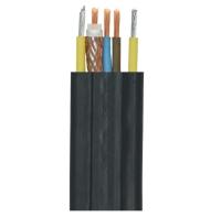 China 450V/750V 4Cores 6Cores Flat Lift Cable Flexible Electric Wire Rubber Insulation for sale