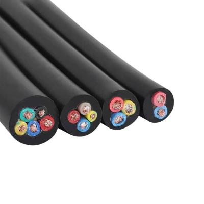 China Submersible Power Cable 2 3 4 5 6 Core 0.75MM 1.5MM 2.5 MM Submersible Cable for sale