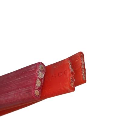 China 0.6/1KV Flat Design Silicone Rubber Cable With Stranded Copper Conductor for sale