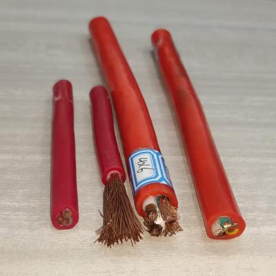 China 0.75mm To 120mm Ultra Soft Silicone Rubber Cable 0.6/1KV Industrial Rubber Cable for sale