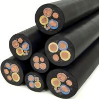 China JHS Industrial Copper Conductor 2 3 4 Core Rubber Submersible Pump Cable 2.5mm 4mm 6mm Waterproof Cable for sale
