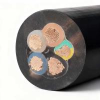 China JHS Industrial Copper Conductor 2 3 4 Core Rubber Submersible Pump Cable 2.5mm 4mm 6mm Waterproof Cable for sale