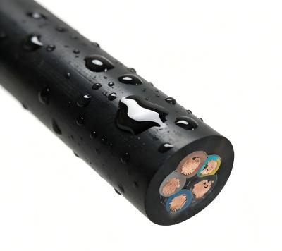 China 450/750V Stranded Copper Conductor EPR Insulation JHS Submersible Pump Cable for Deep Wells for sale