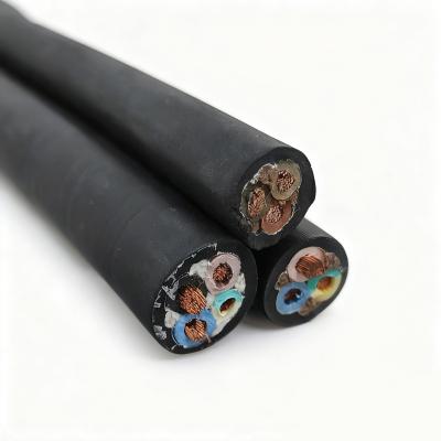 China YC/H07RN-F 450/750V 0.3-50mm2 EPR Insulated Heavy-duty Rubber Cable 2-4 Cores Waterproof Power Cable for Lifts & Cranes for sale
