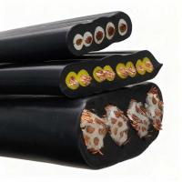 China 450/750V Copper Conductor Rubber Insulated Flat Lift Cable for Elevators and Cranes for sale