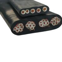China 450/750V Copper Conductor Rubber Insulated Flat Lift Cable for Elevators and Cranes for sale