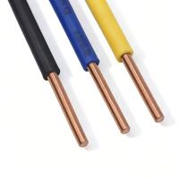 China Stock Available Copper Electric Cable BVR/BV 6mm Single Core Insulated PVC Low Voltage Building Wire for House Wiring for sale