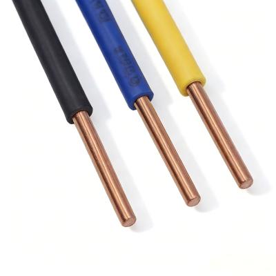 China Stock Available Copper Electric Cable BVR/BV 6mm Single Core Insulated PVC Low Voltage Building Wire for House Wiring for sale