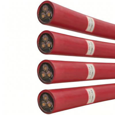 China MYPTJ 6/10KV Coal Mine Mobile Metal Shielded Tinned Copper Stranded IP67 Rated 500m Monitoring Rubber Sheathed Flexible Cable for sale