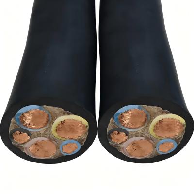 China YC Flexible Power Cable 4*35mm²+1*10mm² 450/750V EPR Rubber Insulation & CPE Sheath for Construction Sites Water & Oil Resistant for sale