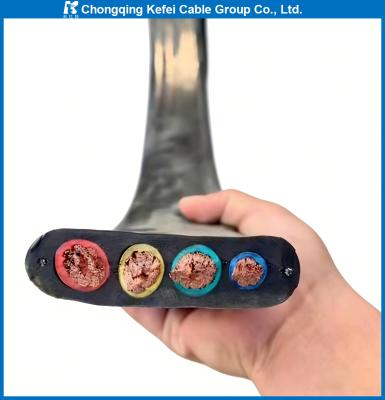 China YFFB Stranded Copper High Quality Flexible Flat Elevator Lifting Cable Coil Low Voltage 450V/750V Rubber Insulation for sale