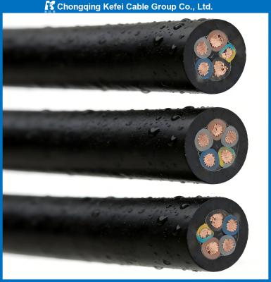 China JHS Waterproof Cable, Submersible Pump Wire, Underwater Power Cable, EPR Insulated Rubber Cable, 300/500V 6KV, for Deep Well, Pond, Mine Drainage, Agriculture Irrigation for sale