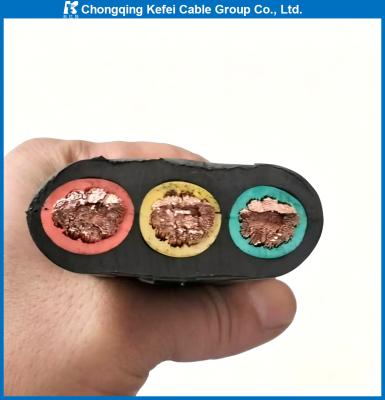 China Oil & Abrasion Resistant YFFB Flat Cable - Flexible Nitrile Rubber Insulated Wire for Harsh Environments (-40℃ to +70℃) for sale