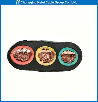China 450/750V EPR Insulation Stranded Copper Conductor YFFB Flat Rubber Cable for Industrial and Lifting Machinery for sale
