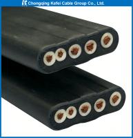 China 450/750V EPR Insulation Stranded Copper Conductor YFFB Flat Rubber Cable for Industrial and Lifting Machinery for sale