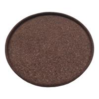 China Round Carbonized Cork Trays 6 to 16 Inch Diameter Eco Friendly Heat Resistant Dark Brown for sale