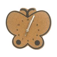 China Silent Butterfly Shaped Cork Clock Quartz Movement Battery Operated for sale