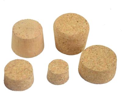 China Food Grade Agglomerated Cork Stoppers Tapered Lids 3.48x3.27x1.29 Inch Custom Sizes for sale