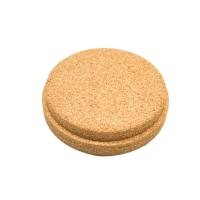 China Natural Cork T Shaped Candle Lids Heat Insulated Seal for Jars 3.48x3.27x1.29 inch for sale