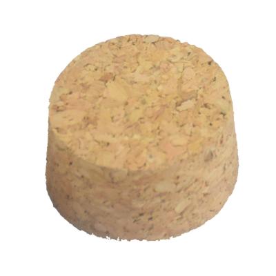 China Tapered Cork Lids for Oui Jars Natural Sealing Heat Insulation 3.48x3.27x1.29 inch for sale