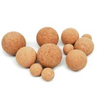 China FDA Custom Cork Ball Lid Glass Jar 30mm to 100mm Diameter Natural Food Grade Sealing for sale
