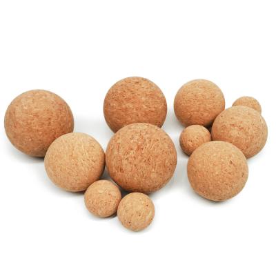 China FDA Custom Cork Ball Lid Glass Jar 30mm to 100mm Diameter Natural Food Grade Sealing for sale