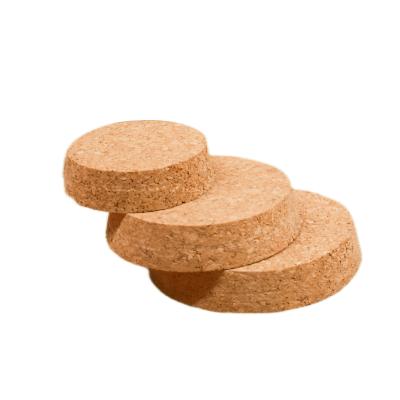 China Natural Tapered Cork Lid Plug 1 Inch Base for Glass Round Dome DIY Crafts Odorless Non Toxic for sale