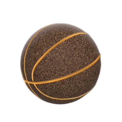 China Natural Cork Basketball Size 5 6 7 Water Resistant Eco Friendly OEM Custom for sale