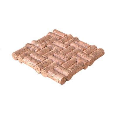 China Natural Cork Trivet Hot Pad Placemat 8x8 Inch Heat Insulation Eco Friendly for sale