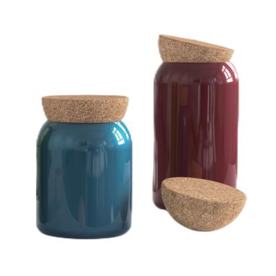 China Food Grade Semi Circular Cork Lid for Ceramic Jars 7 Sizes Custom for sale