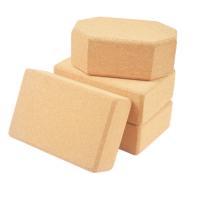 China Sustainable Cork Yoga Brick Block 9x6x4 Inch Non Slip Eco Friendly Portable for sale
