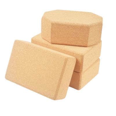 China Sustainable Cork Yoga Brick Block 9x6x4 Inch Non Slip Eco Friendly Portable for sale