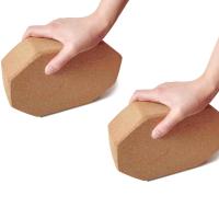 China Octagonal Yoga Cork Block 215x140x85mm Eco Friendly High Density Non Slip Yoga Brick for sale