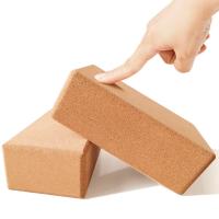 China Eco Cork Yoga Block 4x6x9 Inch High Density Non Slip for Strength Flexibility Balance for sale