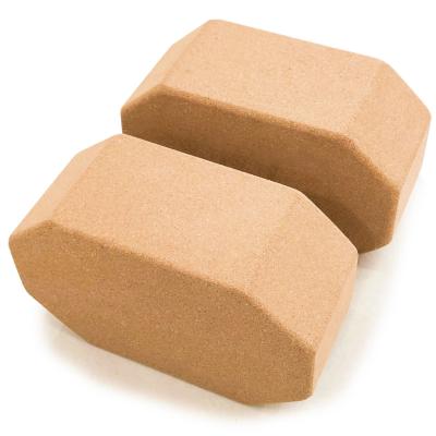 China Antibacterial Octagonal Yoga Cork Blocks For Pilates Meditation Support OEM for sale