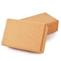 China Non Slip Cork Yoga Block 9x6x3 Inch Eco Friendly Brick for Pilates Meditation for sale
