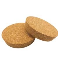 China Eco Friendly Natural Cork Lid Tapered Heat Insulation Storage Jar for Kitchen DIY Gift 3.48x3.27x1.29 Inch for sale