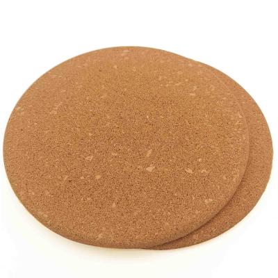 China Natural Cork Hot Mats for Hot Pots Dia 190mm Heat Resistant Placemats Kitchen for sale