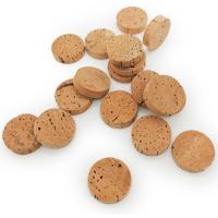 China Natural Cork Discs 26.5mm Diameter 6mm Thickness for 1+1 Wine Cork Stoppers for sale