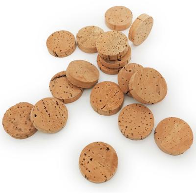 China Natural Cork Discs 26.5mm Diameter 6mm Thickness for 1+1 Wine Cork Stoppers for sale