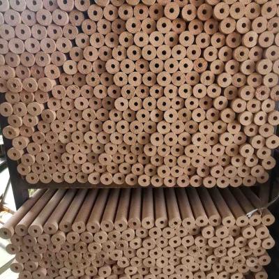 China Agglomerated Hollow Cork Rods 30-160mm Diameter Flexible Durable for Crafts for sale