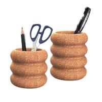 China Eco Friendly Cork Desk Organizer Pen Holder Office Desktop Storage 8x10cm for sale