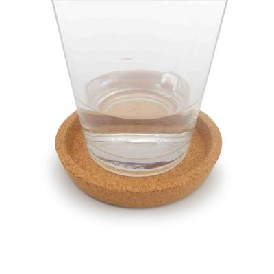 China Natural Cork Coasters with Rim Bottom Base 4-16 Inch Diameter 0.25-0.4 Inch Thick for Glass Coffee Cup for sale