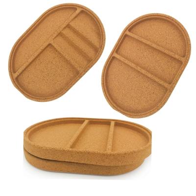 China Eco Friendly Cork Desk Tray Set 25x17x5cm Storage Box for Jewelry Organizer for sale