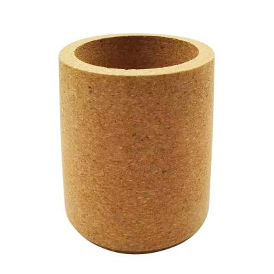 China Degradable Cork Flower Pot DIY Planter Desk Organizer 115x70x152mm for sale